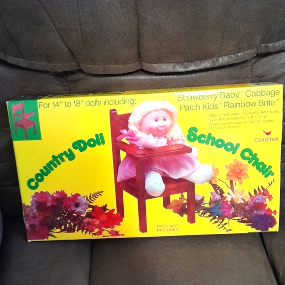Cardinal | Toys | Vintage Cardinal Cabbage Patch School Chair For Doll ...
